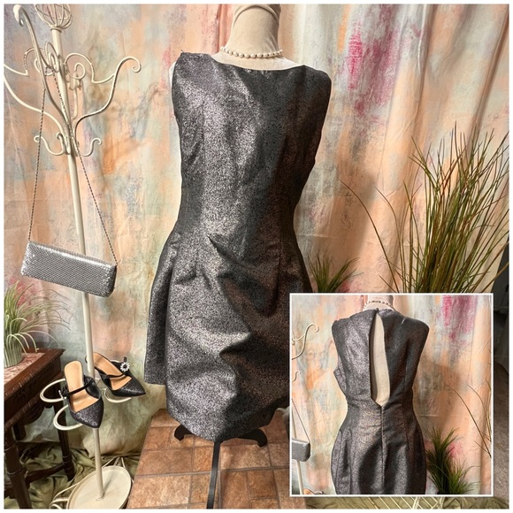 Bar III | Dresses | Newbar Iii Elegant Classy Silver Black Cocktail ...